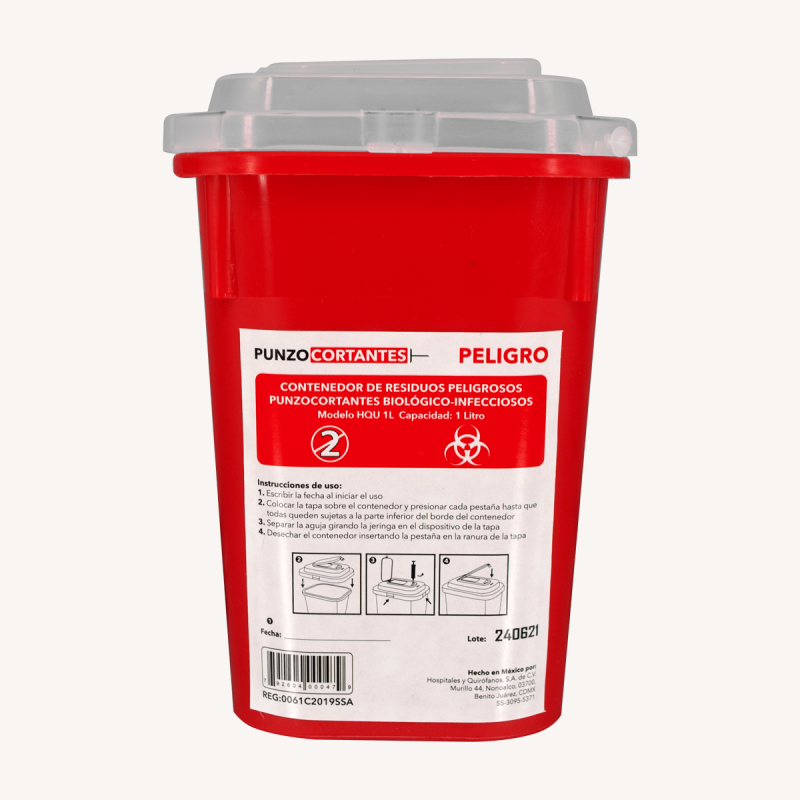 Bolsas y Contenedores para residuos RPBI – HMG